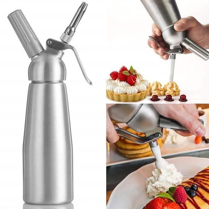 Syphon a Chantilly Siphon à crème fouettée professionnel avec 3 ...
