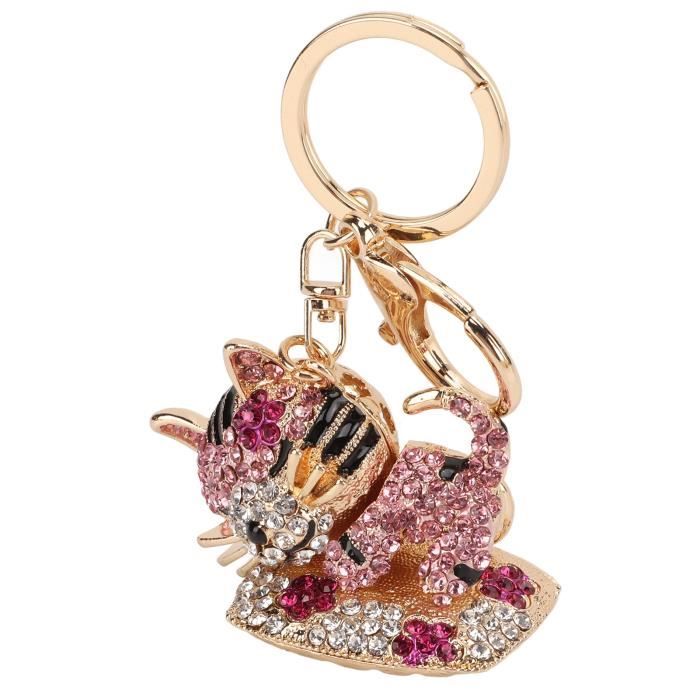 BEL-7643670061518-Breloque De Porte-Clés Porte-Clés Strass Forme De ...