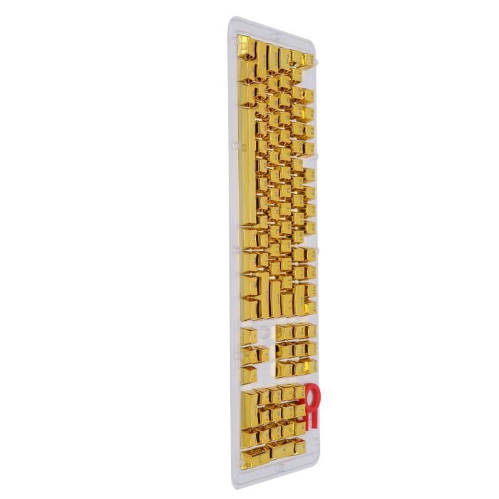HURRISE Capuchon de clavier métallique 104Pcs Keycaps Métalliques ...