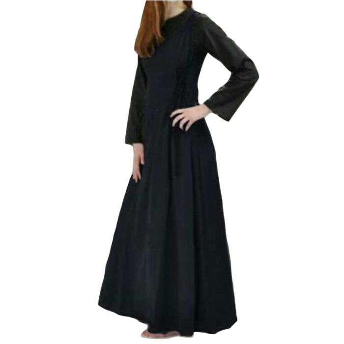 Robe Sans Manches Paysanne Style Médiéval Halloween Gothique Retro ...
