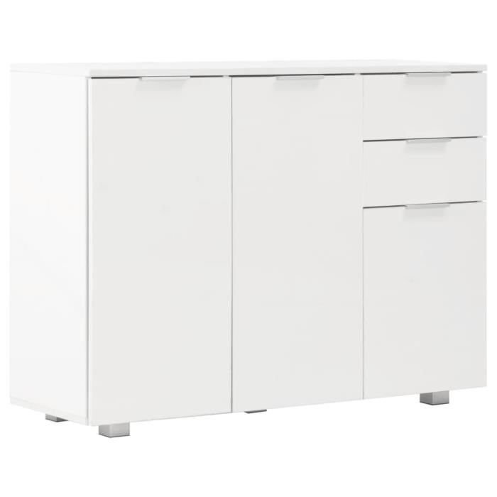 Omabeta Buffets | bahuts - Buffet Blanc brillant 107x35x80,5 cm ...