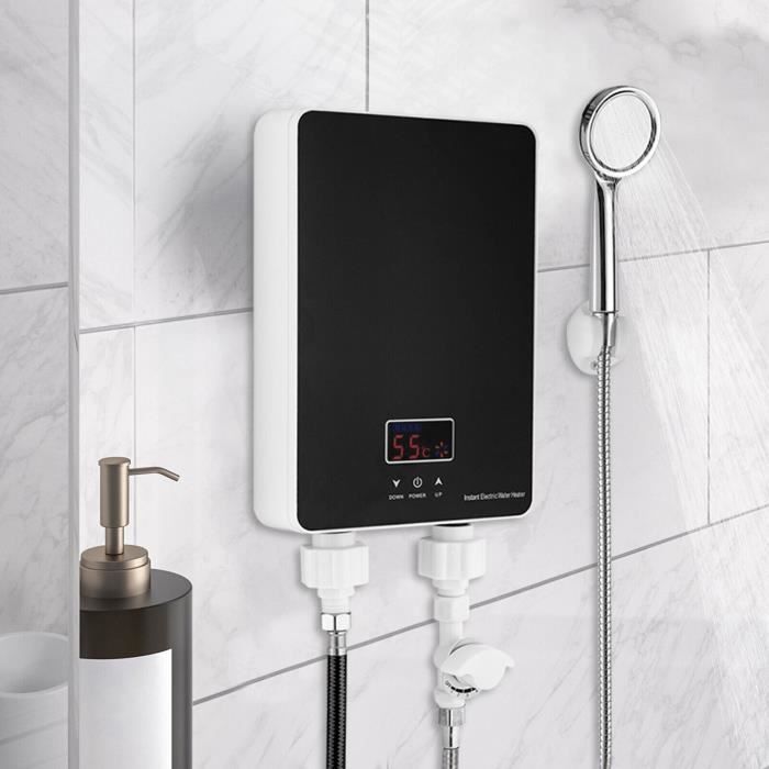 Chauffe - eau électrique - 6kw 230v - flexible de douche - support de ...