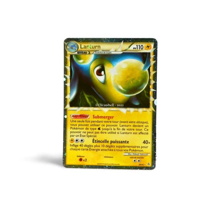 Carte Pokémon Lanturn PRIME 110 PV 86-95 HS Déchaînement NEUF FR - Cdiscount Jeux - Jouets