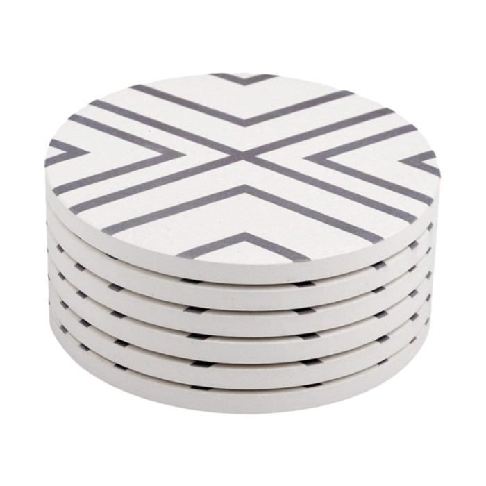 Ensemble de dessous de verre en pierre absorbant antidérapant ...