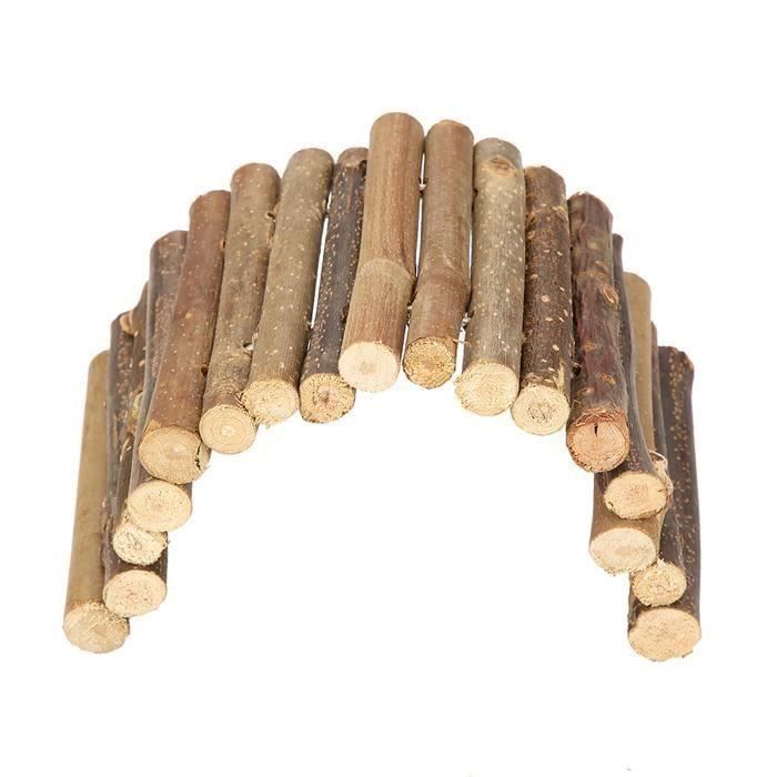 NO.359-Pont de hamster Hamster Bendy Maison d'échelle de pont en bois ...