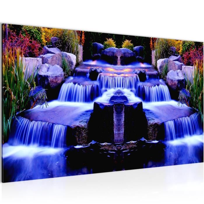 Runa art Tableau Décoration Murale Cascade 70x40 cm - 1 Panneau Deco ...