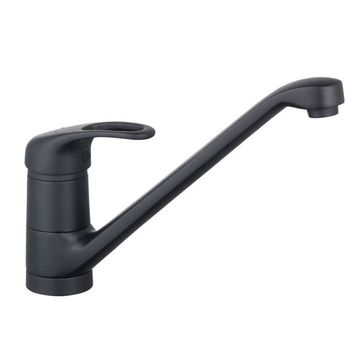 SCHÜTTE Mitigeur d'Evier GRANDE Noir Mat Robinet Lavabo Cuisine ...