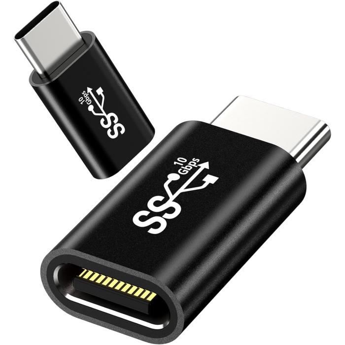 Adapter Syntech USB C To USB Adapter (2 Pack), 10Gbps USB3.2 Gen 2 Fit Side By Side, Type C Male ...