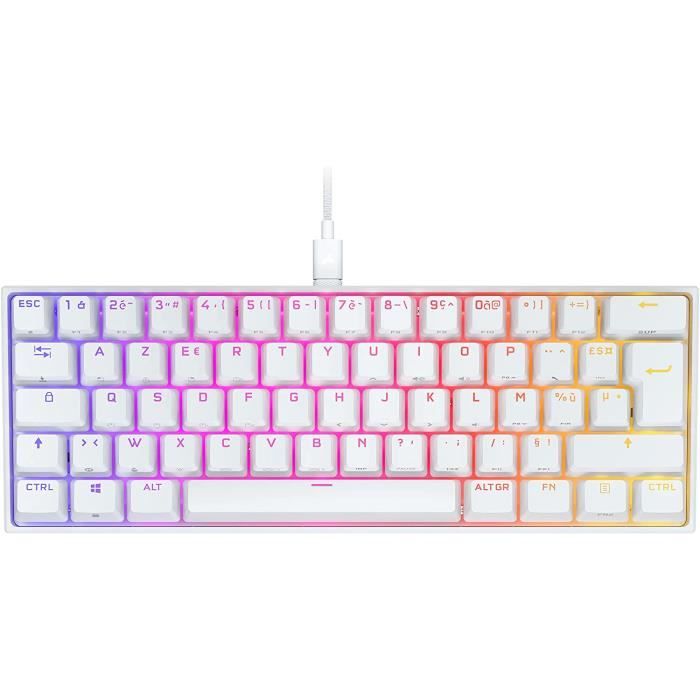 Corsair K65 Rgb Mini 60 Clavier Gaming Mécanique Rétroéclairage Rgb