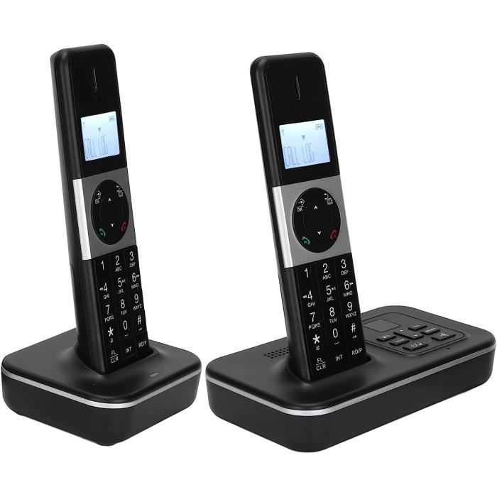 Téléphone Sans Fil Avec Combiné, Claviers Et Écrans Lcd Rétroéclairés ...