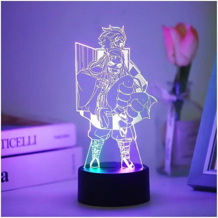 Agatsuma Zenitsu Lampe 3D Illusion Led Tactil Maison Enfant De ...