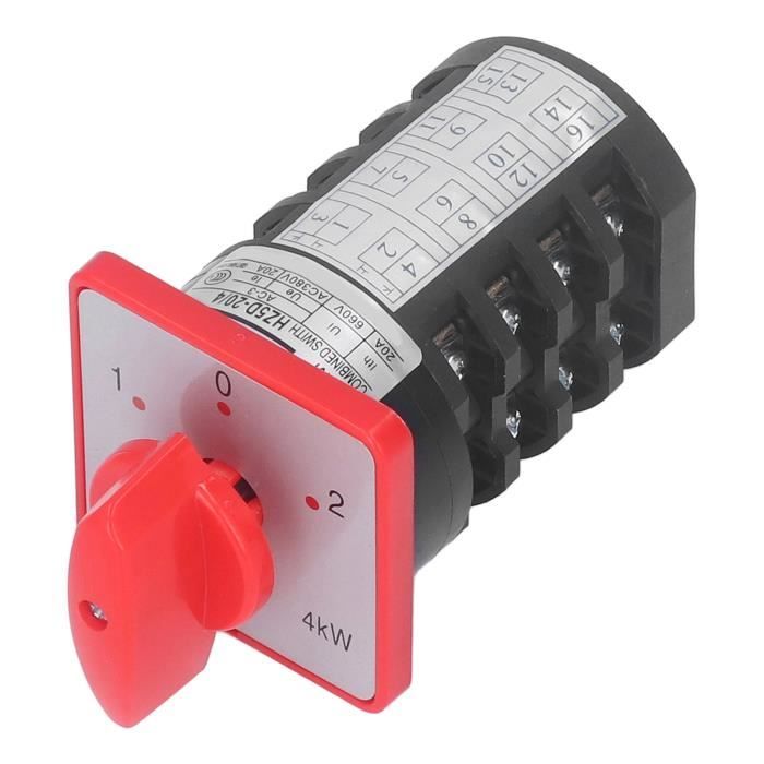VBESTLIFE Inverseur Commutateur rotatif BERM bouton de sélection de ... VBESTLIFE Inverseur Commutateur rotatif BERM bouton de sélection de ...