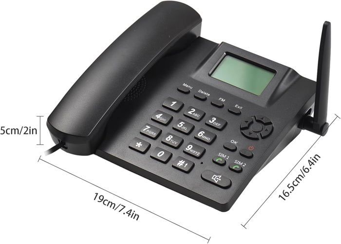 Téléphone Fixe Sans Fil Support Téléphonique De Bureau Gsm 850/900/1800 ...