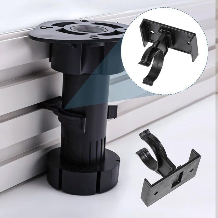Clips de fixation pour plinthes - Lot de 10 - Crochets de fixation pour ...