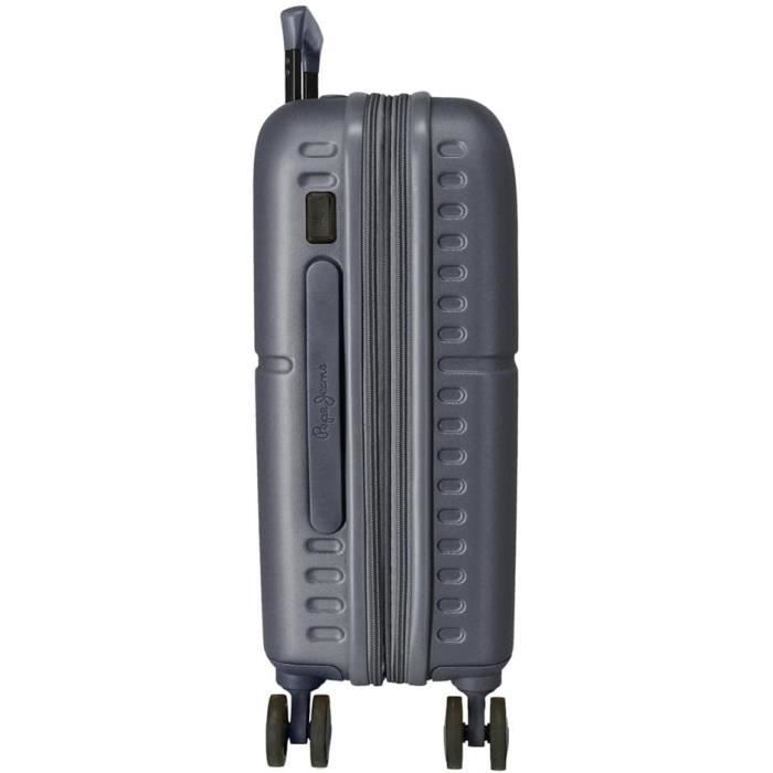 Highlight Valise De Cabine Bleue 40 X 55 X 20 Cm Rigide Abs Fermeture ...