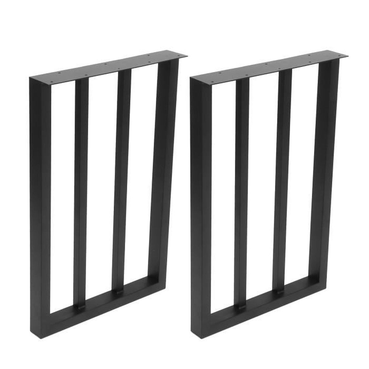 Pieds de table en fer - SURENHAP - Fer - Noir - Taille : Environ ...