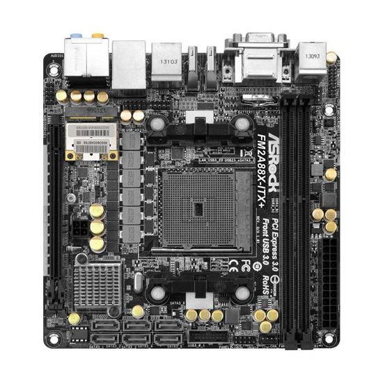 Carte mère ASRock FM2A88X-ITX+ AMD A88X Socket FM2/FM2+ 2xDDR3 32GB Mini-ITX - Cdiscount ...