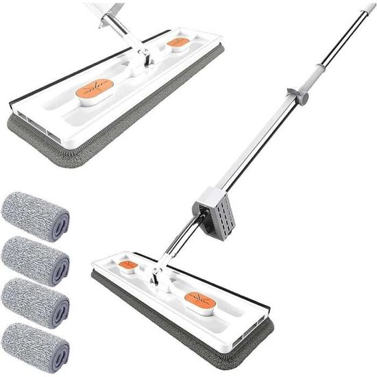 Roseionly Grand Balai Plat Rotatif À 360 ° Avec Grattoir Auto-Essorant ...