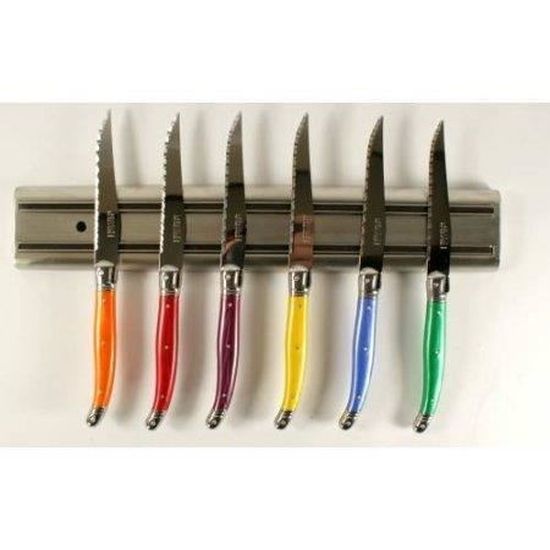 SUPPORT A COUTEAUX mural aimanté + 6 couteaux de c - Cdiscount Maison