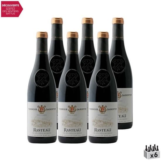 Rasteau Rouge 2020 - Lot de 6x75cl - Terroir Daronton - Vin AOC Rouge ...