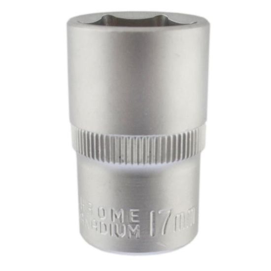 17mm 1/2" douille métrique Dr Super Lock Grip 6 CRV peu profondes ...