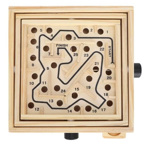 Jeu de Labyrinthe en Bois OMABETA - Puzzle Educatif pour Enfant de 3 ...