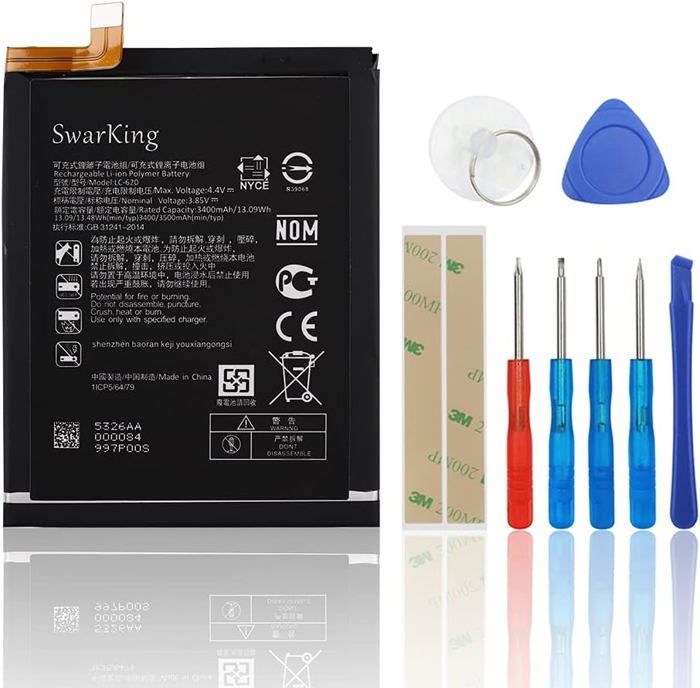 Batterie de rechange LC-620 compatible avec Nokia 72 TA-1181 TA-1196 ...