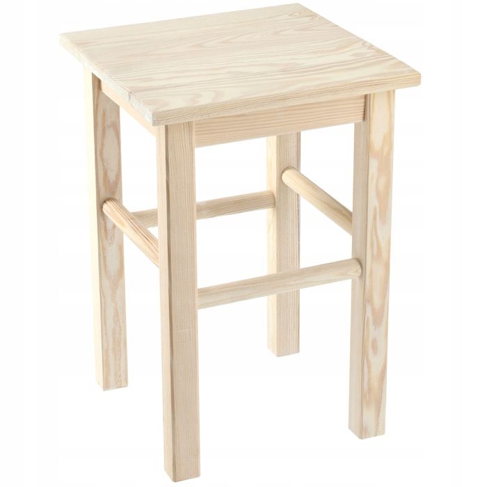 KADAX Tabouret en Bois de Pin Naturel, Élégante Chaise pour Ajouter Une ...