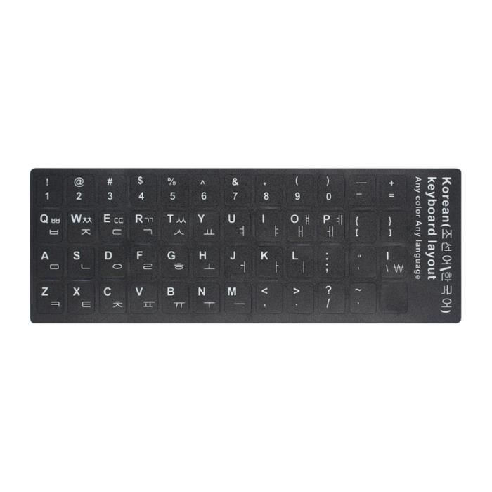 Autocollant coréen-Alphabet Layout Sticker for Laptop PC, 2 p12 ...