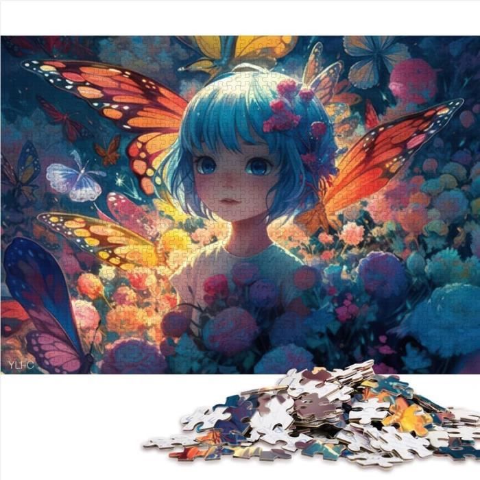 Jigsaw Puzzle Girls Love Butterflies 1000 Pièces Puzzles Pour Adultes ...