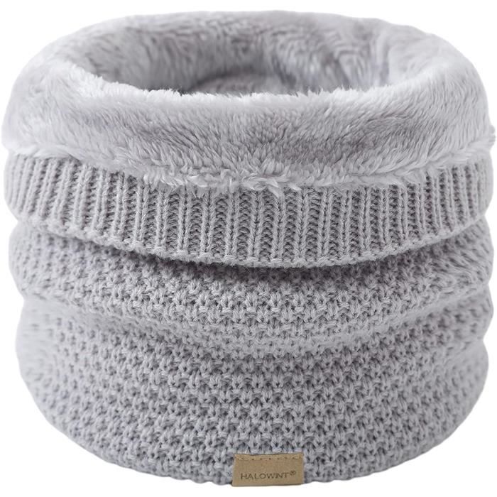 Cache-Cou Hiver Écharpe Circulaire Tricotée Tour De Cou Col Épaisse ...