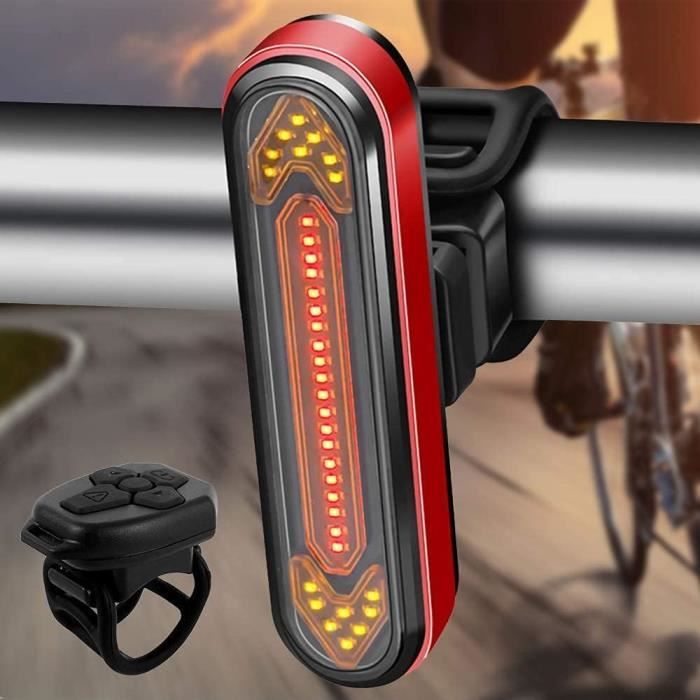 Lampe Vélo Led Puissantes Arrier,Éclairage Vélo Étanche 5 Modes,Lumière ...
