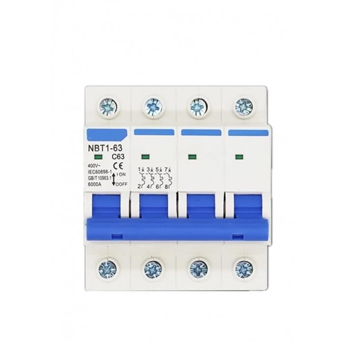 Disjoncteur Differentiel Disjoncteur Miniature Domestique Ac 4P 6A 10A 16A 20A 25A 32A 40A 50A ...