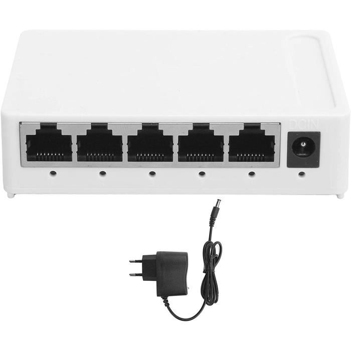 Commutateur Gigabit Ethernet à 5 Ports, Commutateur Réseau RJ45 10-100 ...