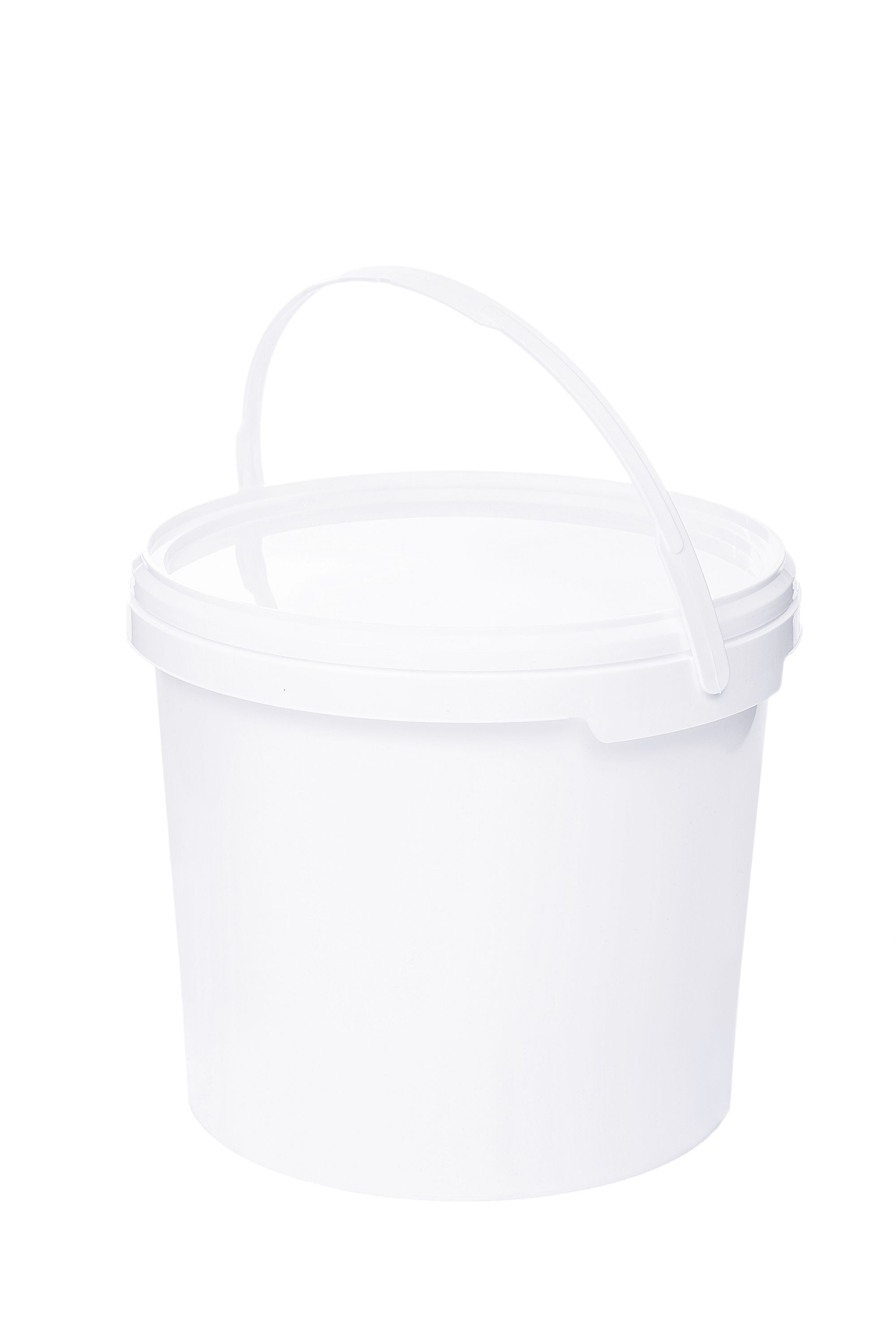 Seau avec Couvercle Plastique Alimentaire - BenBow - 5x 3L - Blanc ...