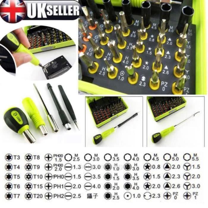 53 en 1 Tournevis Torx Precision Multi-Bit petite pince Ensemble Kit ...