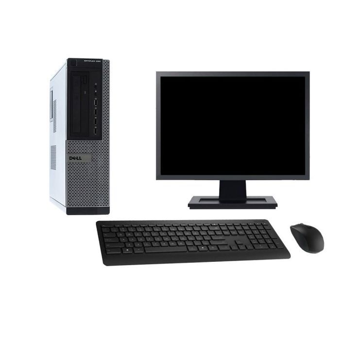 PC Dell 990 DT Ecran 27" Intel Core i7-2600 RAM 32Go SSD 240Go Windows ...