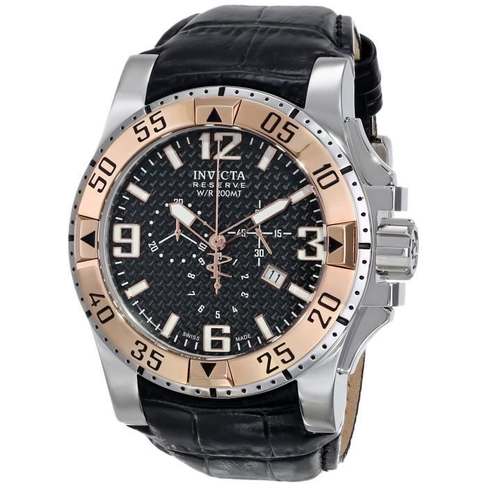Invicta 80711 Affichage Excursion analogique suisse Quartz Black Watch Men - Cdiscount Bijouterie