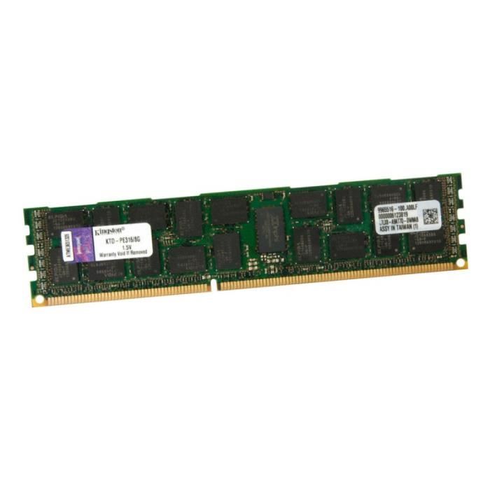 8GB RAM DDR3 PC3-12800R Kingston KTD-PE316/8G DIMM PC Serveur ...