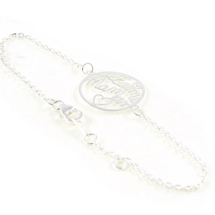 Bracelet Argent "Je t'aime Maman" Argent - Achat / Vente bracelet ...