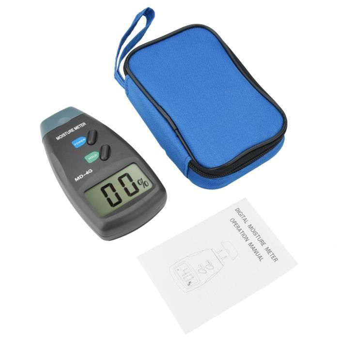 Minifinker Humidimètre pour bois MD-4G LCD numérique 4 broches bois ...