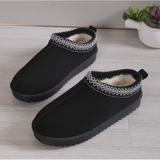 Chausson Femme-Noir 35/36 - Marque - Modèle - Confortable - Luxueux ...