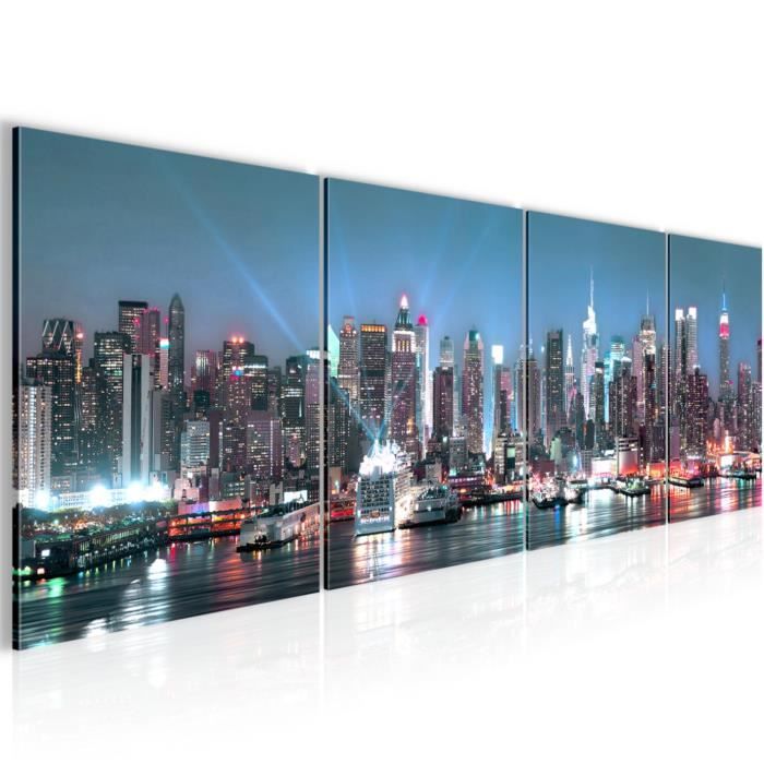 Runa art Tableau Décoration Murale La ville de New York 160x50 cm - 4 ...