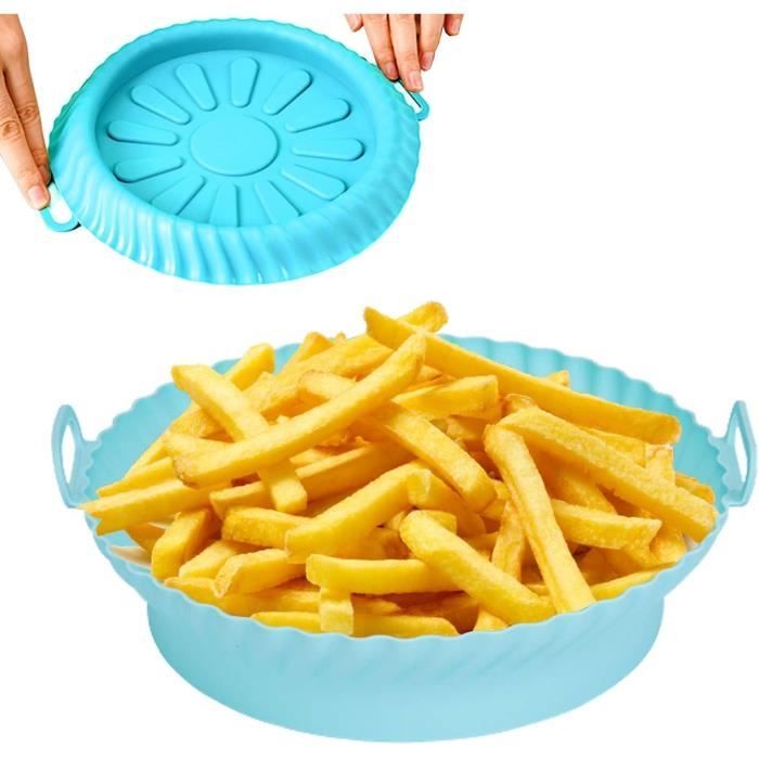 Lot De 2 Casseroles En Silicone De 20 Cm Pour Friteuse, Design Rond ...
