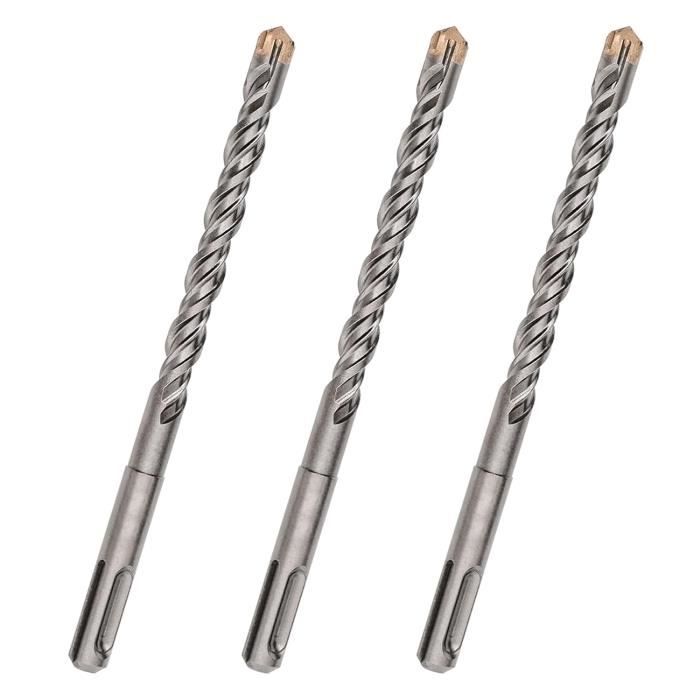 3 Pièces Foret Sds Plus Metal 8Mm Meche Foret Beton Foret Hélicoïdaux ...