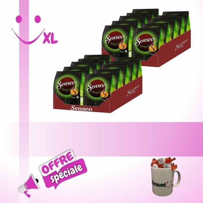 Dosette Senseo Brazil 640 dosettes + Mug - Cdiscount Au quotidien