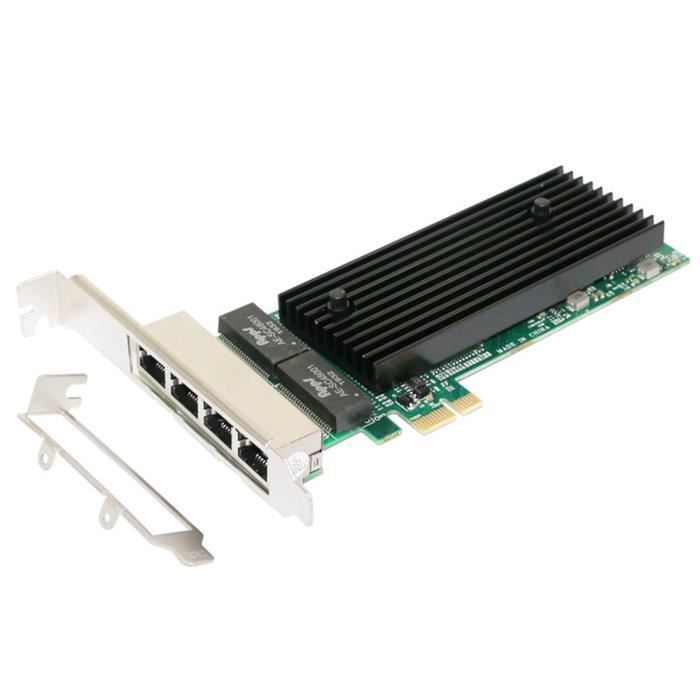 Puce de Carte RéSeau LAN RJ45 à 4 Ports PCIE X1 1000M PCIe Gigabit ...