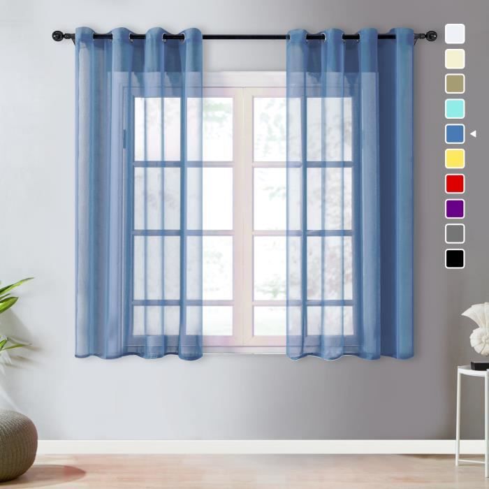Rideaux voilage hauteur 160 cm - Achat / Vente pas cher