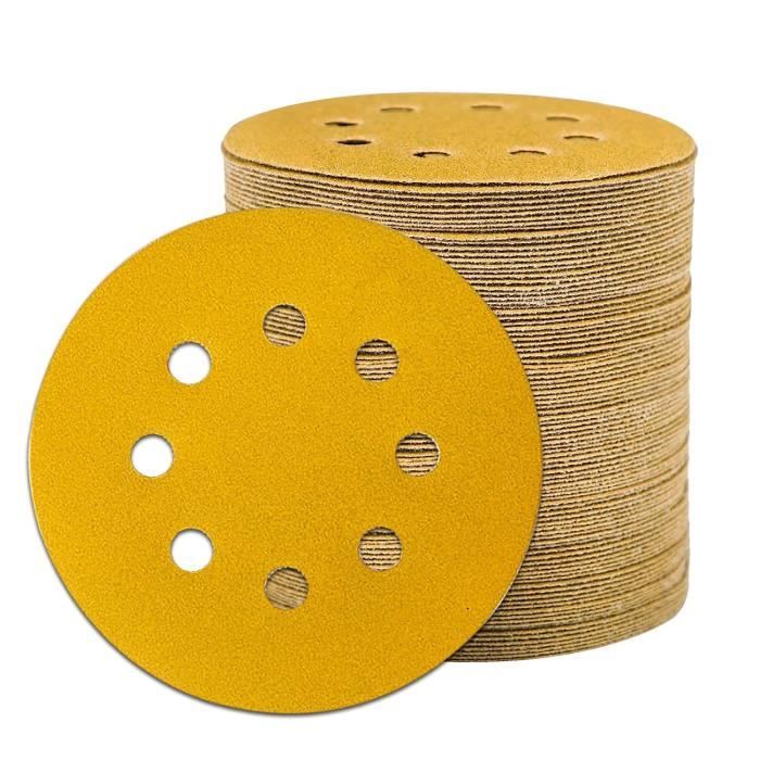 100Pcs Disque Poncage 125Mm, Grain P180 Disque A Poncer, Disques ...