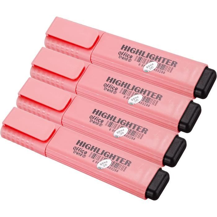 Surligneur Stylo, 4 Paquet Rapide Sec Large Pointse Underline Écriture ...